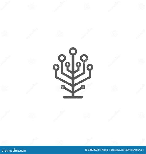 Network Tree Brain Vector Illustration 91890298