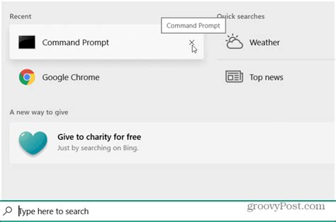 How To Disable Recent Items In The Windows Search Box
