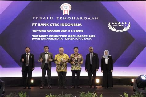 We Are Proud To Inform That Bank Ctbc Indonesia Has Received Top Grc