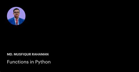 Functions In Python