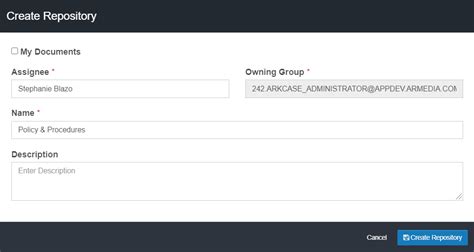 Create Repository ArkCase