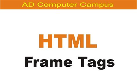 Html Frame Tags In Hindi And English Ad Computer Campus