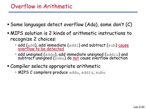 Ppt Eem 486 Computer Architecture Lecture 2 Mips I Nstruction Set Architecture Powerpoint