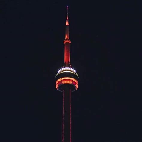 Captured On Earthcam Cn Tower Lit Orange For April Limb Loss