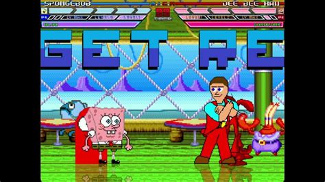 Mugen Fight Spongebob And Bloo Vs Dee Bee Kaw And Aardvark Youtube