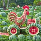 Frog Fruit Carving Rfruitcarving