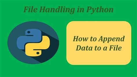 How To Append Data To A File In Python Reading Data Python