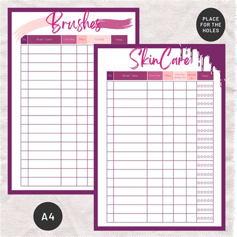 Makeup Inventory Management Makeup Artist Makeup Planner Makeup