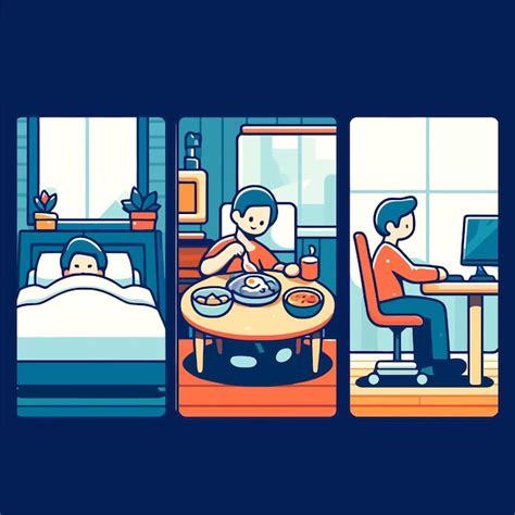 Premium Vector Illustration Of The Repeating Cycle Of Life Eating