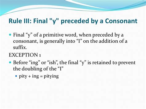 Derivational Suffixes