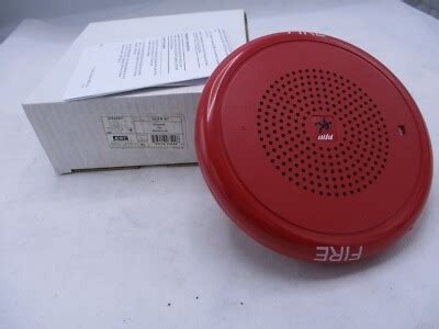 New Edwards Est Gcfr S7 Red Fire Alarm Speaker Ebay