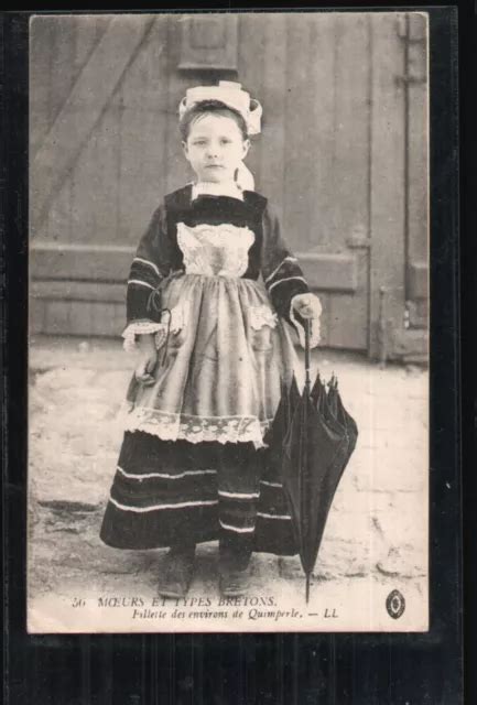 Ak Kinder Foto M Dchen Bretonische Typen Kleinformat Eur Picclick De