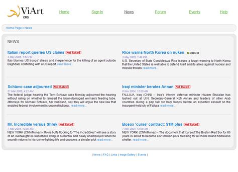 Viart Cms Screenshots