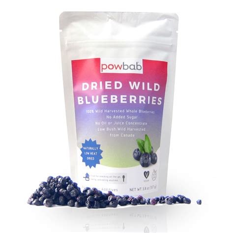 Dried Wild Blueberries Powbab