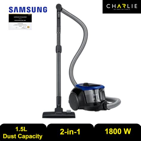 SAMSUNG VC18M2120SB/ME 1800W CANISTER BAGLESS VACUUM CLEANER WITH ...