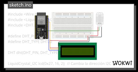 Sensor Humedad Pantalla Lcd Wokwi Esp32 Stm32 Arduino Simulator