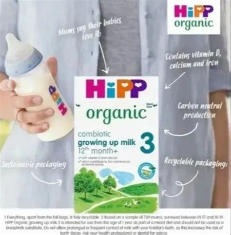 Hipp Organic Combiotic Growing Up Milk Stage 3 600g At ₹ 3499pack