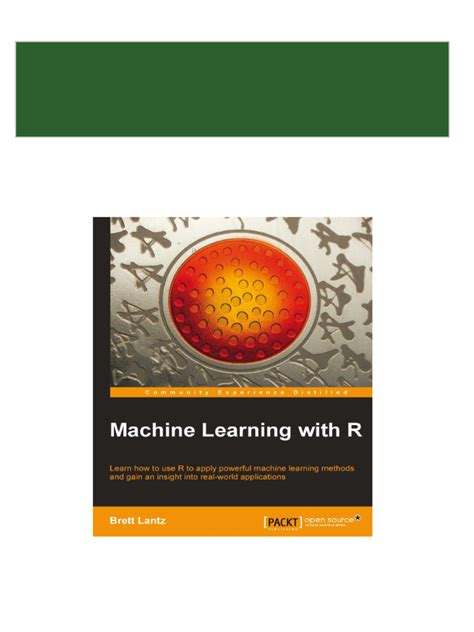 Get Machine Learning With R Brett Lantz Free All Chapters Pdf