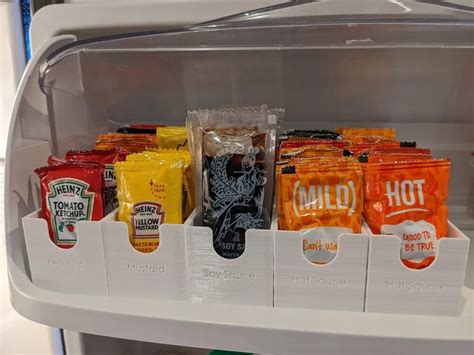 Taco Bell Sauce Packet Organizer Condiment Packet Organizer Fire