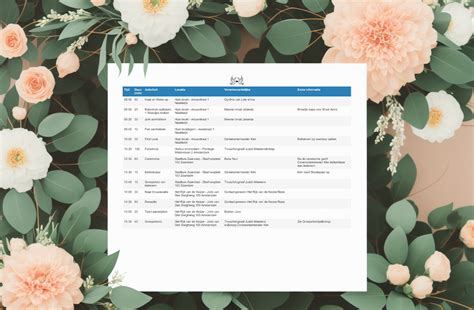 Draaiboek Maken Voor Een Bruiloft Ontwerp Je Eigen Draaiboek