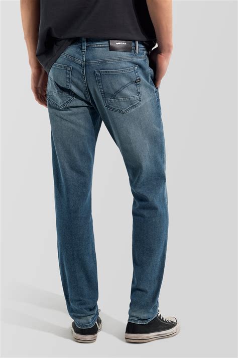 Mens Slim Fit Chino Jeans Alex Chino 69mm Gas Jeans