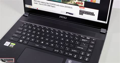 Msi Gs Stealth Review I Rtx White Collar Performance Notebook