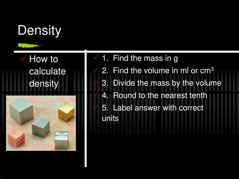 PPT Measuring Volume Density PowerPoint Presentation Free Download ID