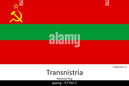 Flag Of Transnistria Transnistria Flag Official Colors And Proportion