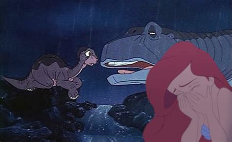 Littlefoots Mothers Death Makes Ariel Cry By Spongebobnintendo20 On