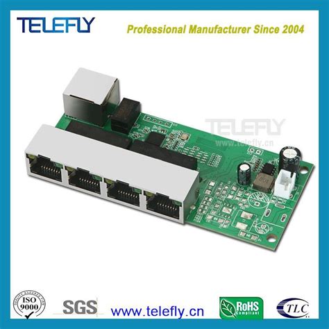 Oem Mini Pcba Assembly Poe 5 Ports 100m Network Switch Pcb Module Manufacturer Switch Module