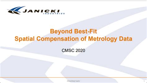 2020 Cmsc Presentation Beyond Best Fit Spatial Compensation Of