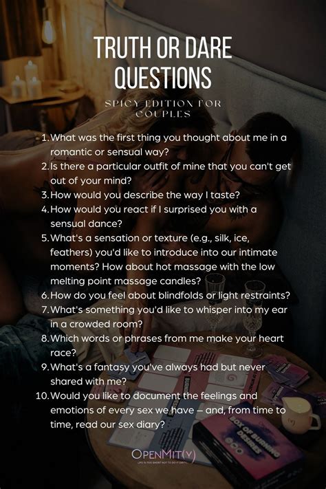 Best 10 Truth Or Dare Questions Spicy Edition For Couples Artofit