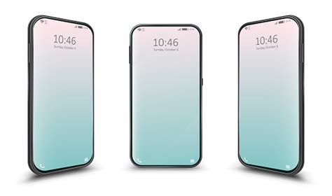 깨끗하고 미니멀한 스타일의 현대적인 스마트폰 모형 디스플레이가 있는 사실적인 3d 원근감 전화 프레임 Uiux 모바일 디자인 프레젠테이션을 위한 템플릿입니다 3차원 형태에