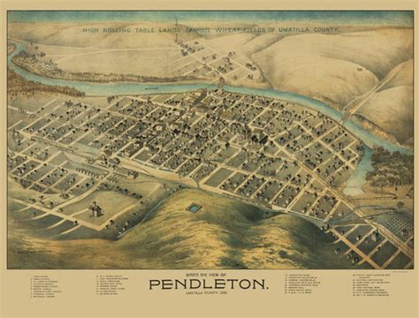 Old Panoramic Maps Oregon Maps Of The Past