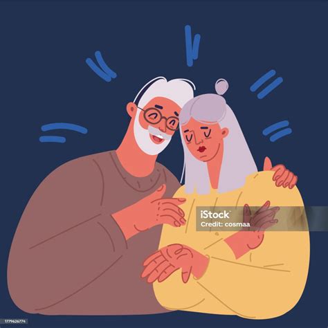 만화 벡터 일러스트 레이 션의 공감 공감과 연민 개념 남자는 우는 여자를 위로합니다 도움의 손길 또는 심리적 보살핌 커플에 대한 스톡 벡터 아트 및 기타 이미지 Istock