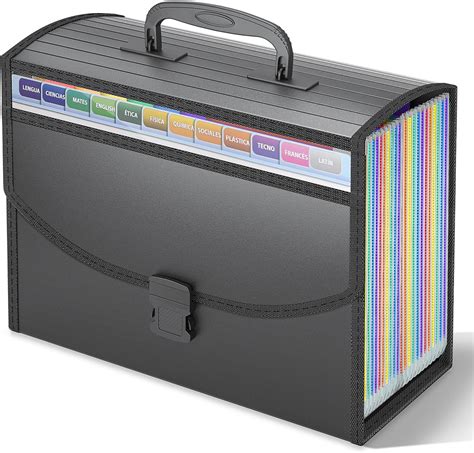 25 Pockets Expanding File Folders Portable File Organizer With Handle Accordion
