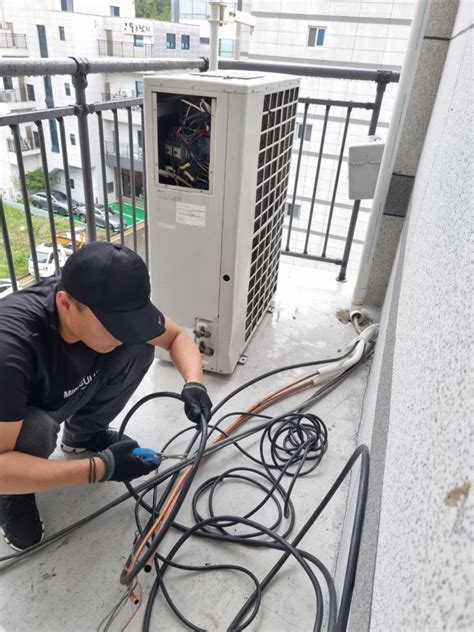 부산 양산 에어컨설치부터 수리냉매누설와 중고 에어컨가스충전 토탈 서비스