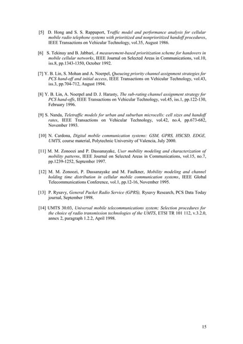 Performance Evaluation Of Gsm Handover Traffic In A Gprsgsm Network Doc