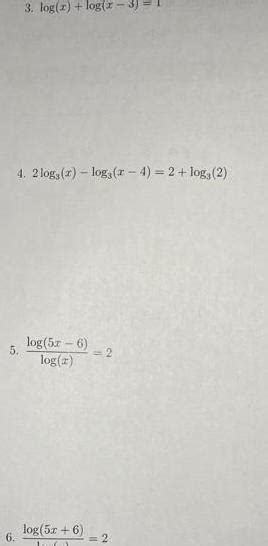 [answered] 4 2log z log x 4 2 log 2 5 3 log x log x 6 log 5x 6 log z
