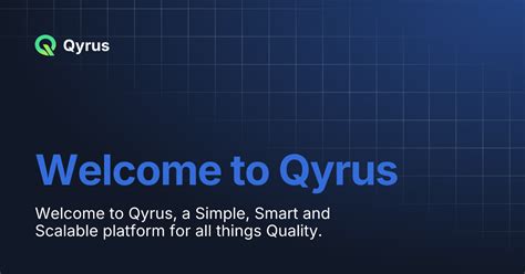 Welcome To Qyrus Qyrus