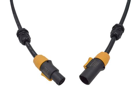 Sealed Ip65 Waterproof Power Connector 3 Conductor Male Plug Powercon