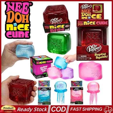 🔥local Stock🔥needoh Nice Cube Squishy Fidget Toy Needoh Jellyfish