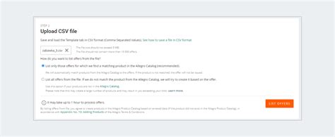 How To List Offers From A Csv File In Bulk With The Allegro Template