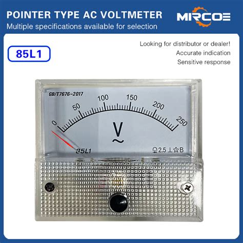 Ac 250v Pointer Voltage Meter For Electrical Control Panel High