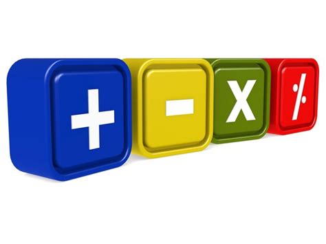 Premium Photo Math Sign Isolated On White