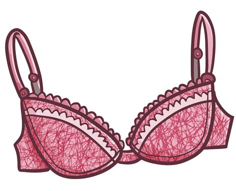 Funny And Sexy Cute Pink Elegant Bra Vector 20532154 Vector Art At Vecteezy