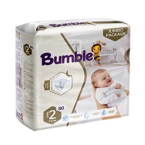 Bumble Baby - ბამბლ ბეიბი ბავშვის საფენი 3-6კგ 80 ცალი 5445