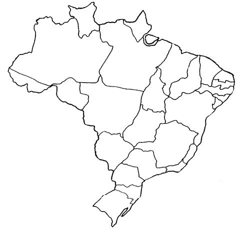 Bauzinho Da Web BaÚ Da Web Mapa Político Do Brasil Para Colorir