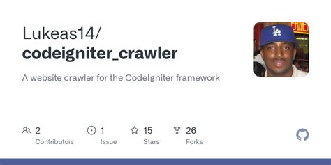 Github Lukeas Codeigniter Crawler A Website Crawler For The Codeigniter Framework