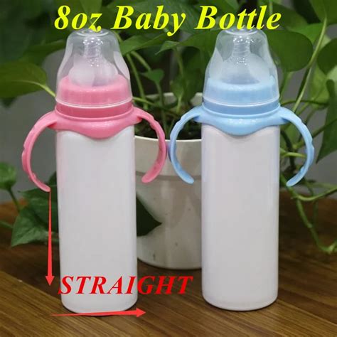 8oz Sublimación Copa De Sorbos Biberón De Acero Inoxidable Con Vacío